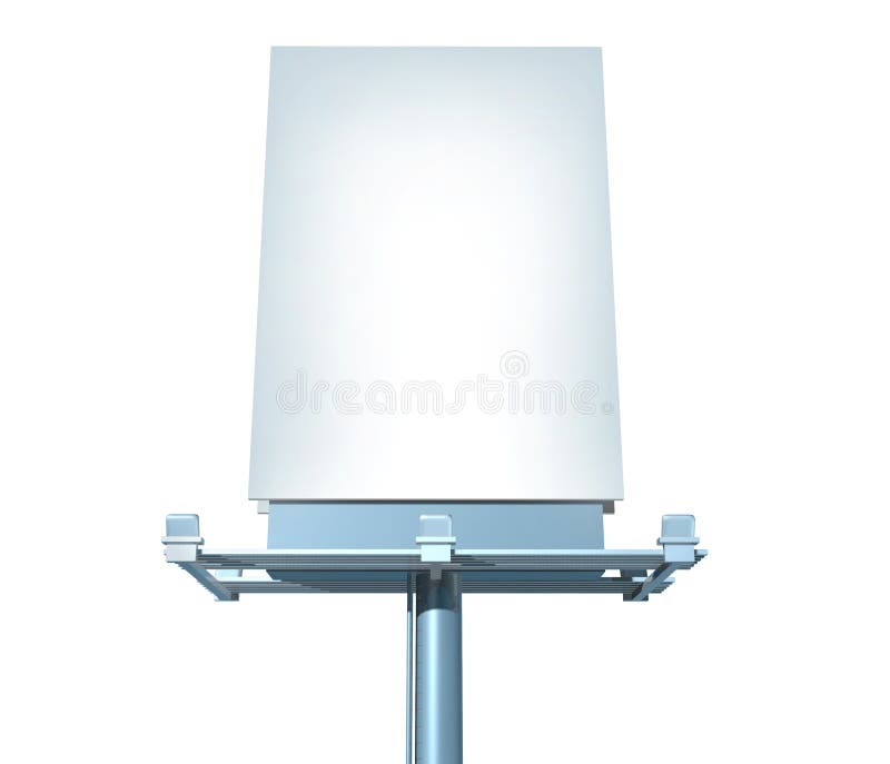 Billboard Vertical Angled Outdoor Display Stock Illustration ...