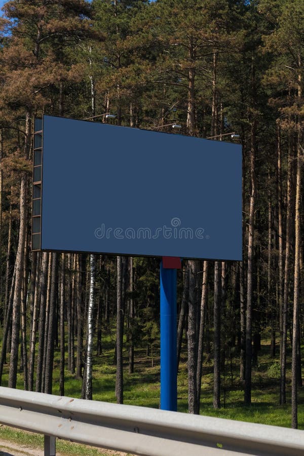 Billboards for Outdoor Advertising Along the Roads. Background for ...