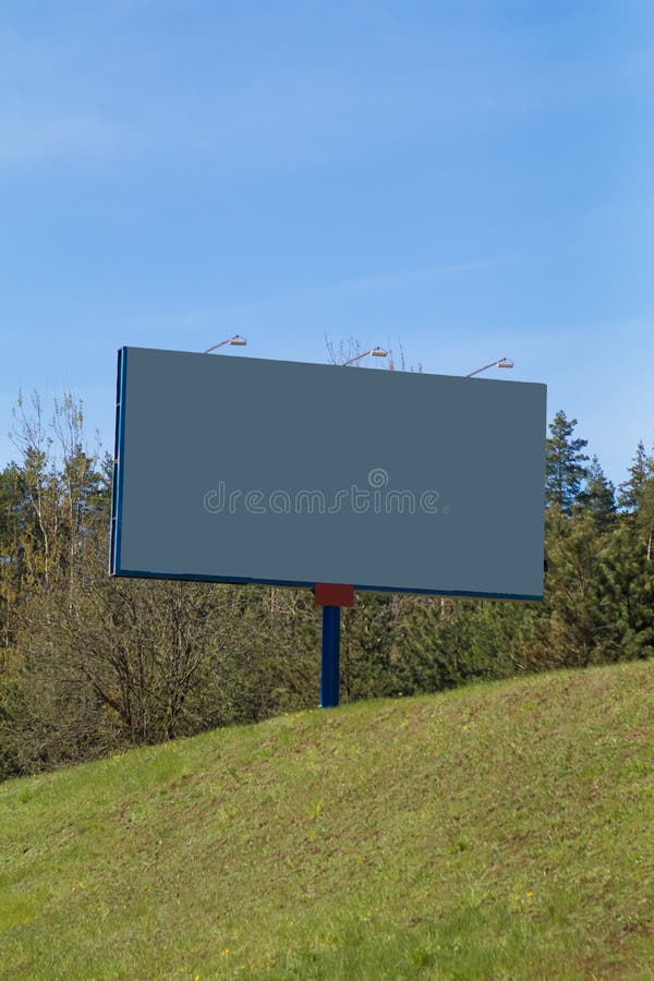 Billboards for Outdoor Advertising Along the Roads. Background for ...
