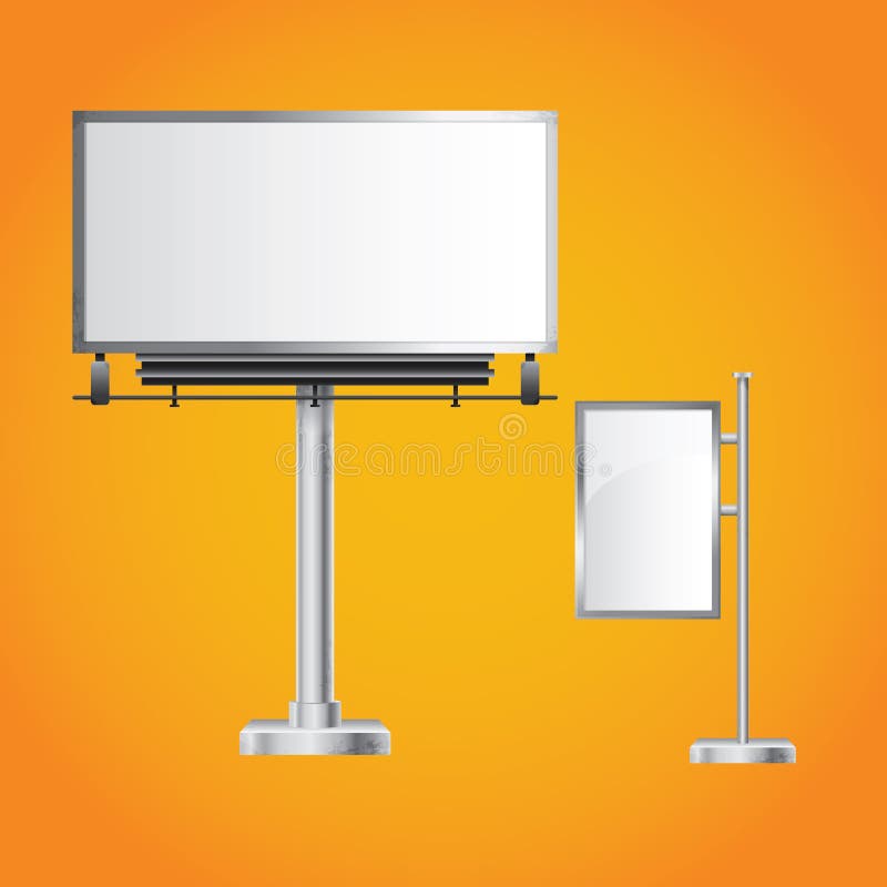 Billboards. Vector Illustration Decorative Design Stock Vector ...
