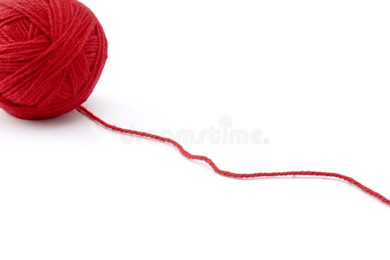 Bille de fil rouge image stock. Image du agencement, chaud - 27831379