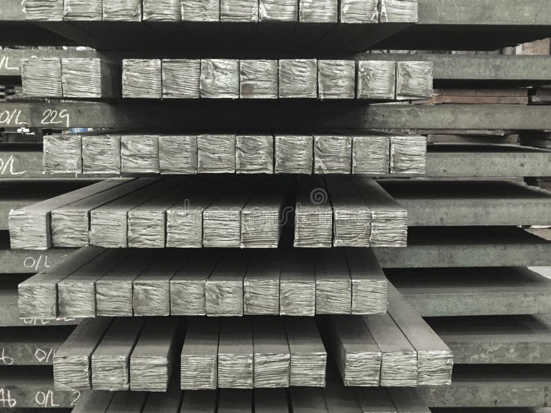 Billet Stacks in Storage Racks. Stock Photo - Image of industry ...