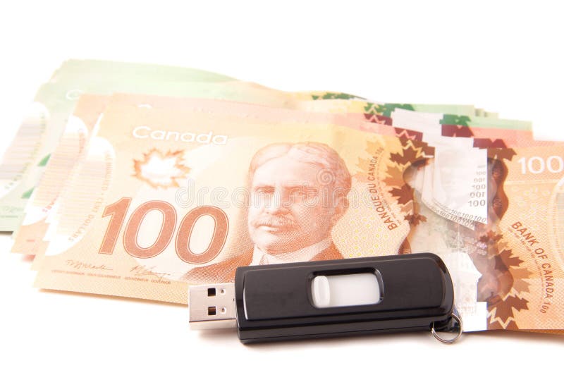 Billetes De Banco Canadienses Foto de archivo - Imagen de veinte ...