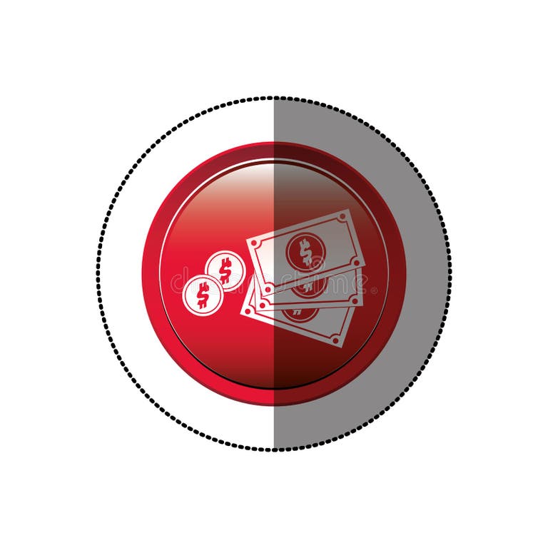 Billets and coins stock vector. Illustration of round - 84771441