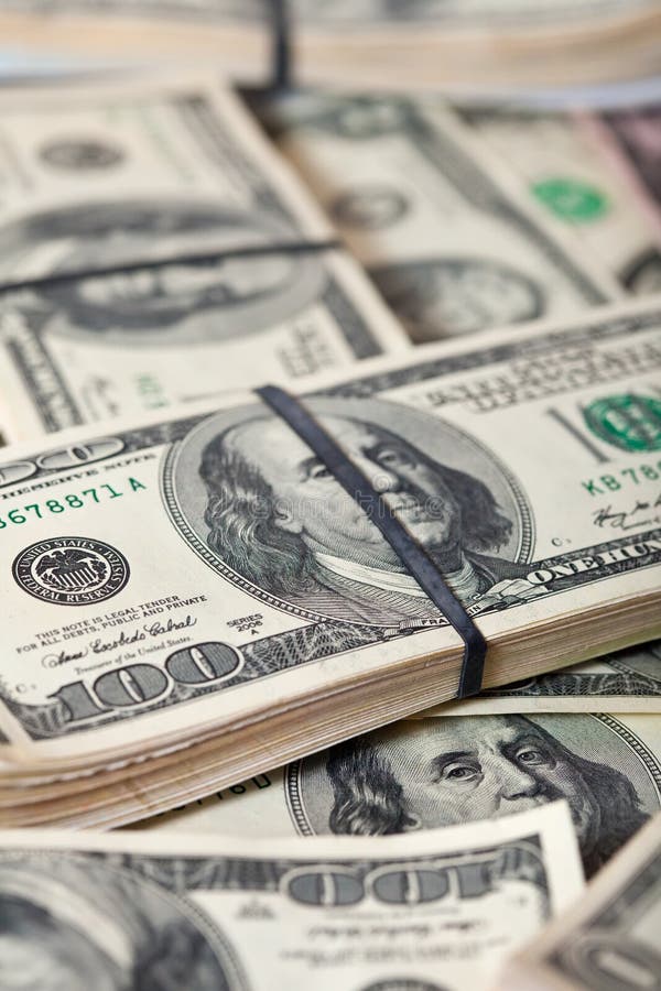 Billets En Dollars Américains Image stock - Image du cent, affaires ...