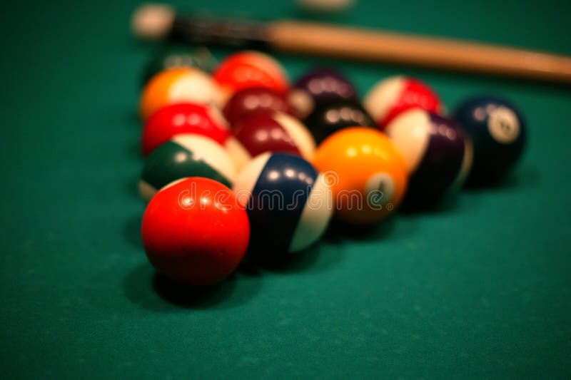 Billiard stockbild. Bild von unterhaltung, hoch, holz - 6354793
