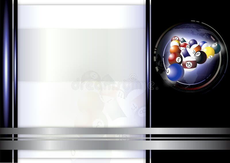 Billiard background stock illustration. Illustration of entertainment ...