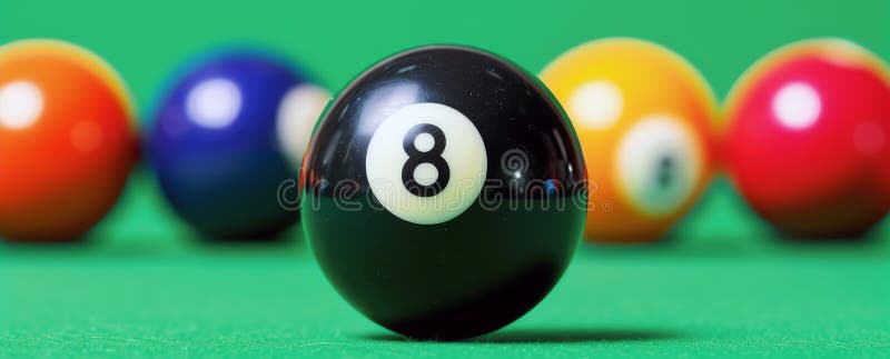 Billiard Ball, AI Generated Stock Image - Image of panorama, billiards ...