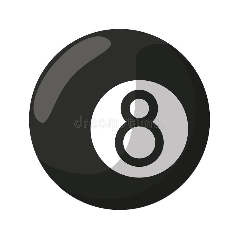 Pool eight ball cartoon stock vector. Illustration of happiness - 139220105