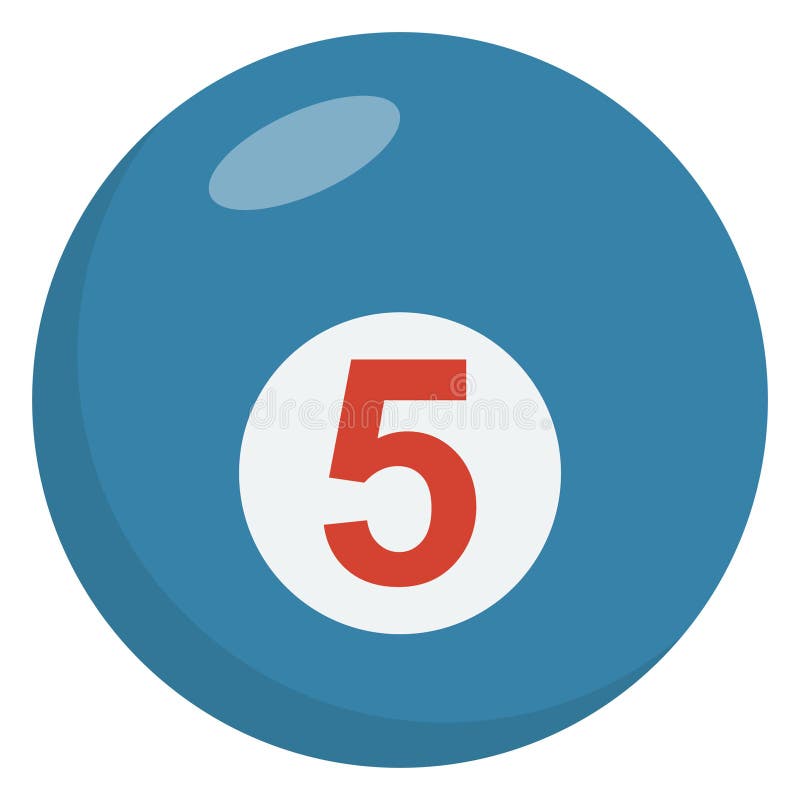 Billiard Ball Isolated Vector Illustration Icon Editable Stock Vector ...