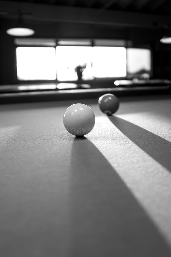 A Billiard Ball Lies on a Billiard Table Stock Photo - Image of ...