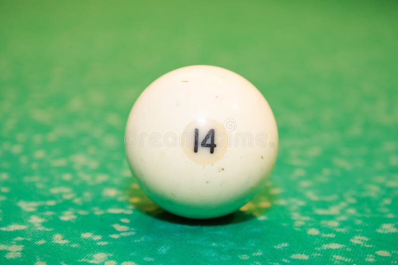 Billiard ball number 14 stock image. Image of billiards - 108715623