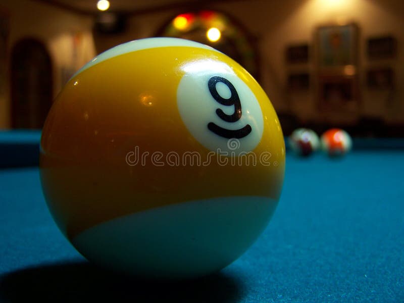 Billiard Ball number nine stock image. Image of pool, shot - 4908153