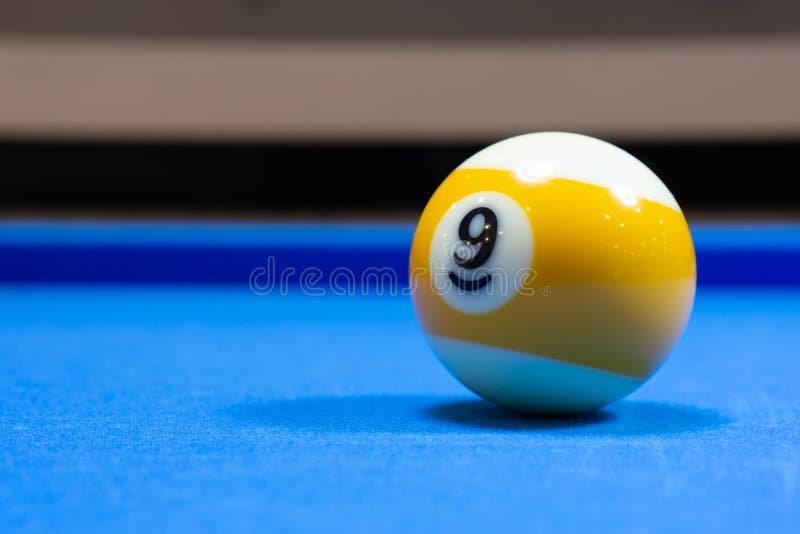 Billiard Ball number nine stock image. Image of pool, shot - 4908153