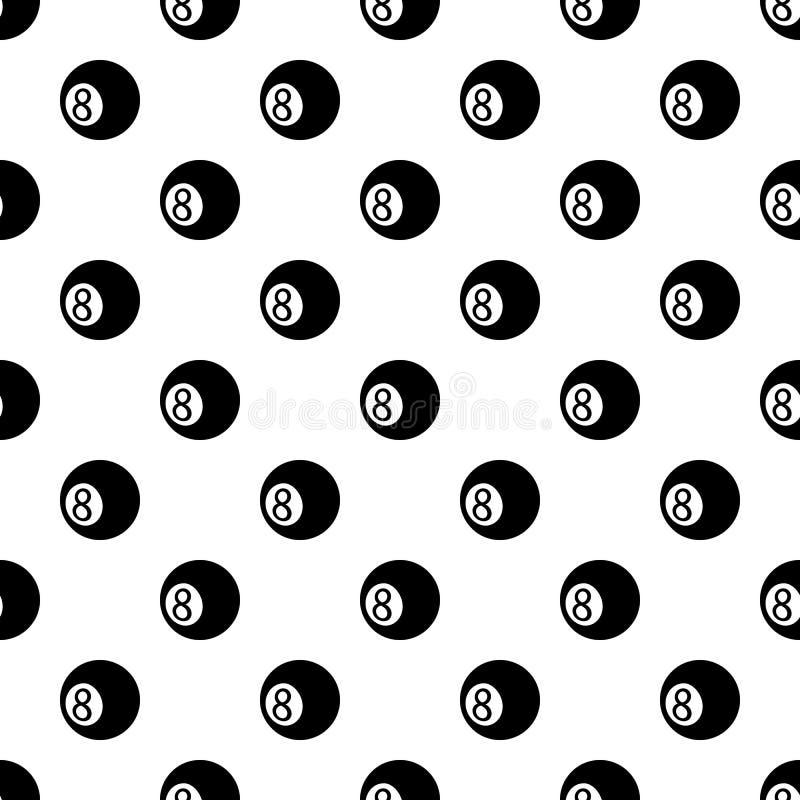 Billiard Ball Pattern Vector Seamless Stock Vector - Illustration of ...