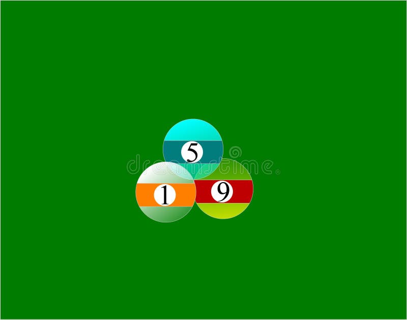 Billiard ball stock vector. Illustration of ball, green - 255226396
