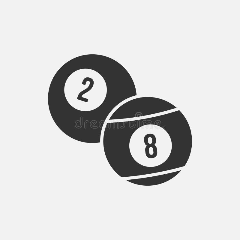 Billiard Ball Vector Icon. Game Ball Symbol Vector Design Template Stock Vector - Illustration ...