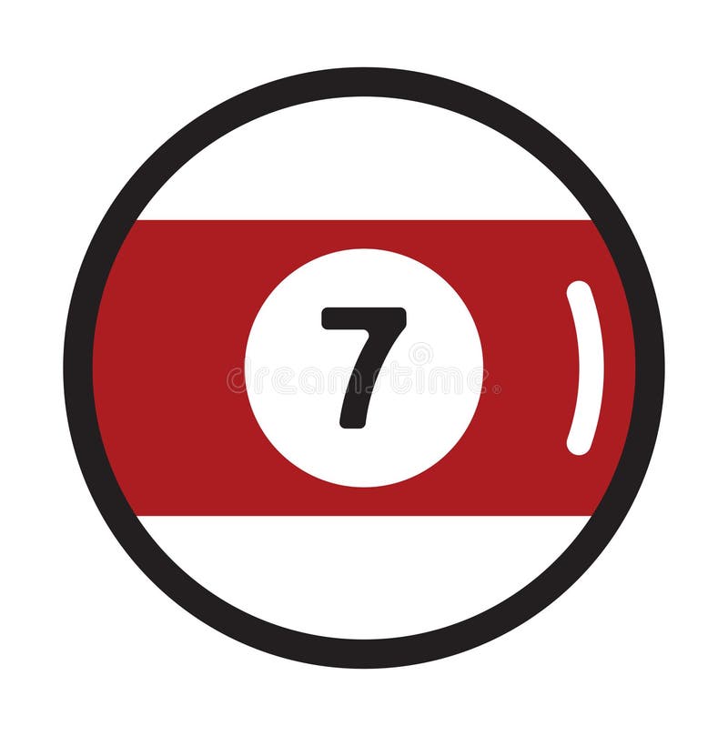Ball Billiard Seven Stock Illustrations – 350 Ball Billiard Seven Stock ...