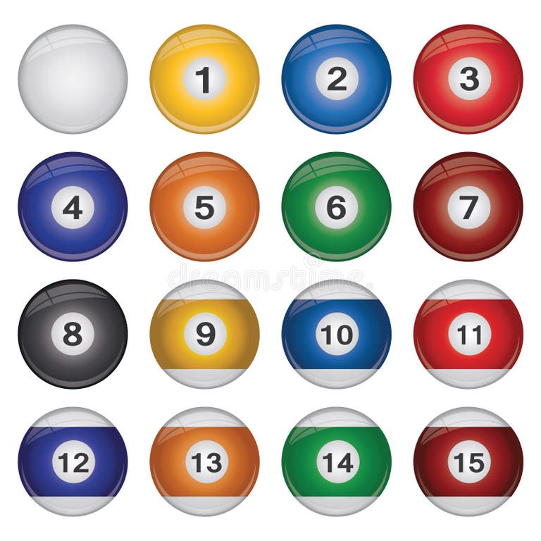 Billiard Balls Stock Illustrations – 8,269 Billiard Balls Stock ...