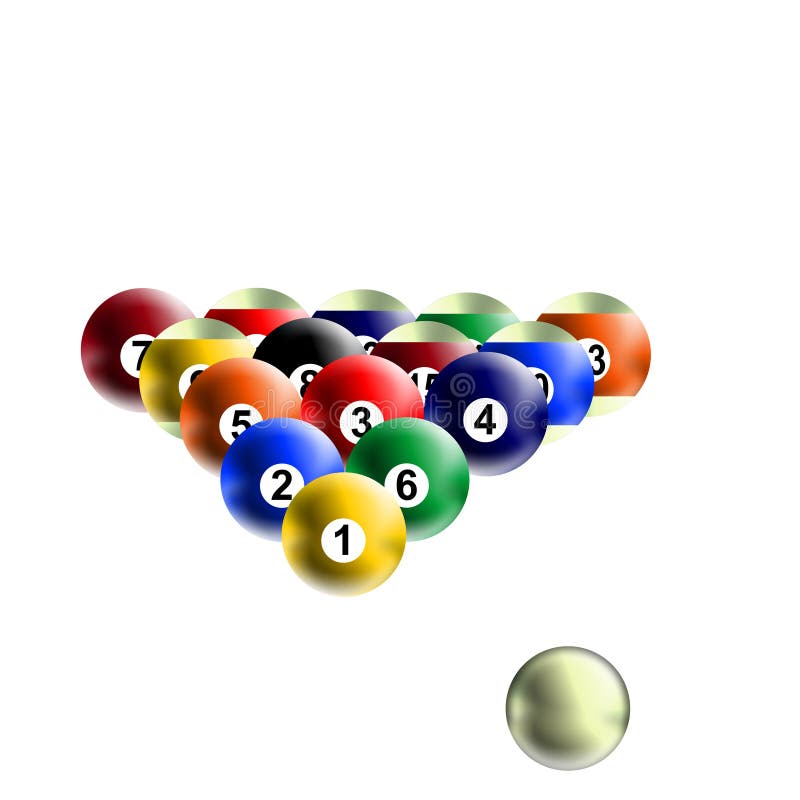 Billiard balls stock illustration. Illustration of games - 8405513