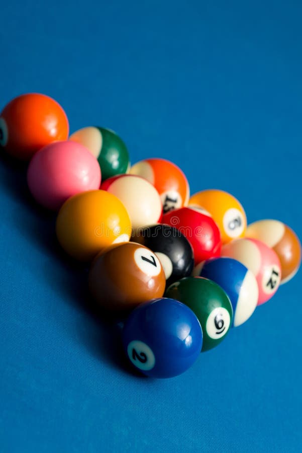 Billiard Balls Ready for the Break Stock Photo - Image of ideas, table ...