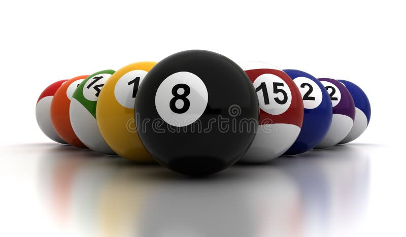 Billiard Balls stock illustration. Illustration of computer - 47067421