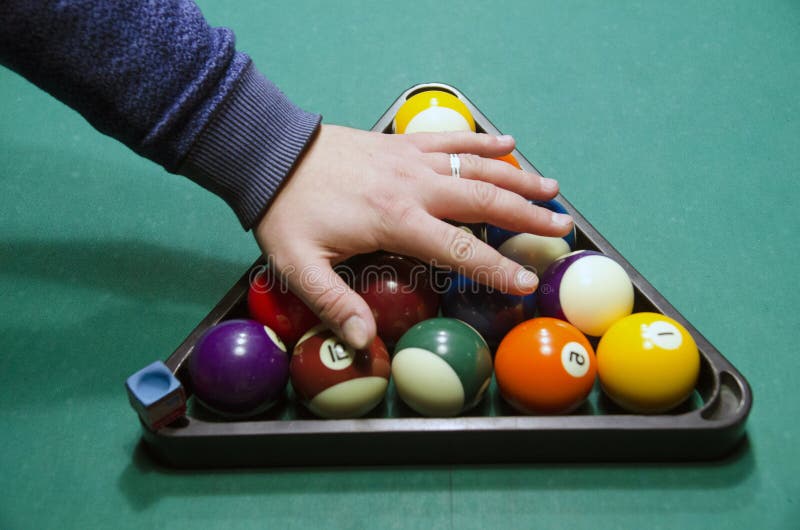 Billiard balls stock photo. Image of depth, gambling - 288431428