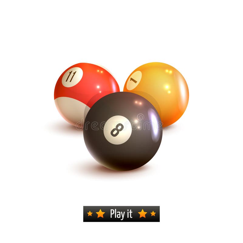 Single Billiard Balls Stock Illustrations – 252 Single Billiard Balls ...