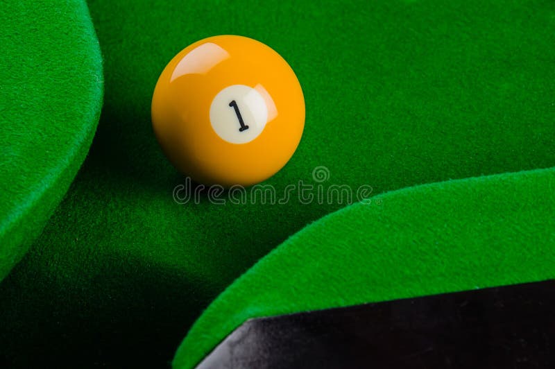 Billiard Balls Number 1 is Going To Fall Stock Photo - Image of play ...