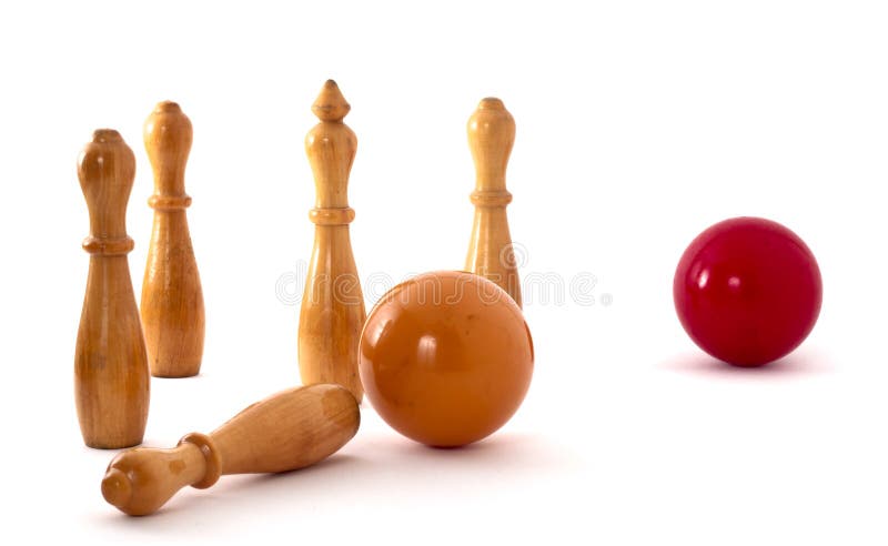 Billiard balls and pins stock image. Image of objects - 21842701