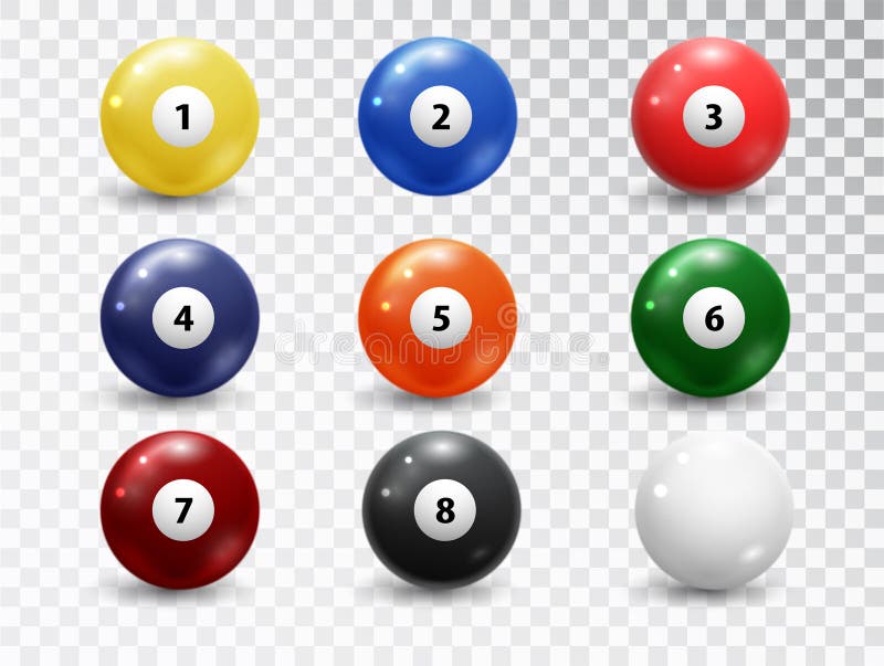 Pool Balls Vector Transparent Background Stock Illustrations – 276 Pool ...