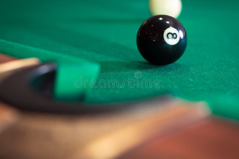 Billiard Balls in a Pool Table Stock Image - Image of arrangement ...