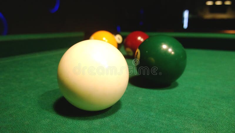 Billiard Balls for Pool are on the Table Stock Photo - Image of party ...