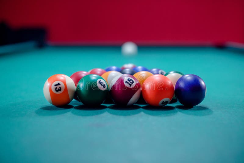 Balls Set Up Pool Table Stock Photos - Download 144 Royalty Free Photos