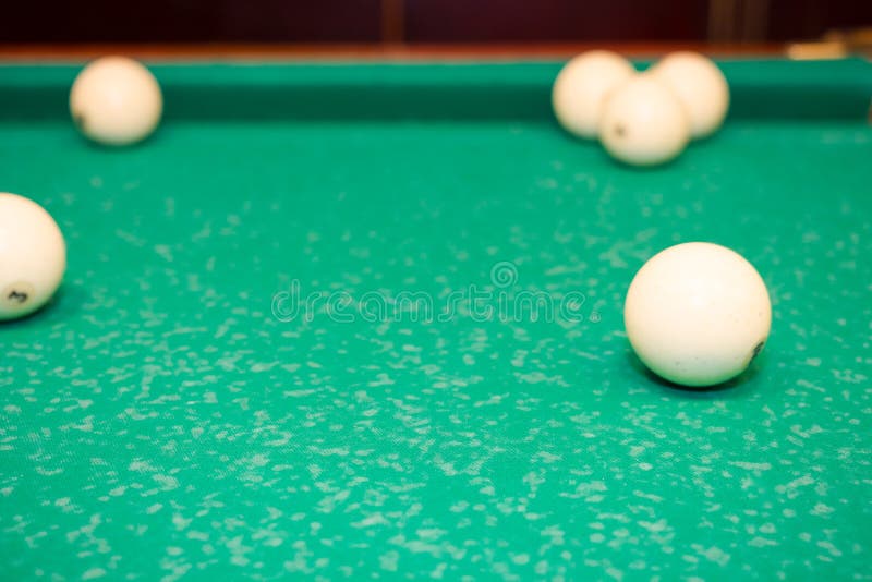 Billiard Balls on the Table Stock Image - Image of focus, table: 116544653