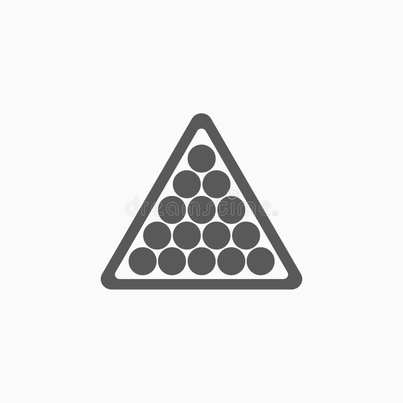 Billiard Pool Balls Icon Triangle Stock Illustrations – 2,253 Billiard ...