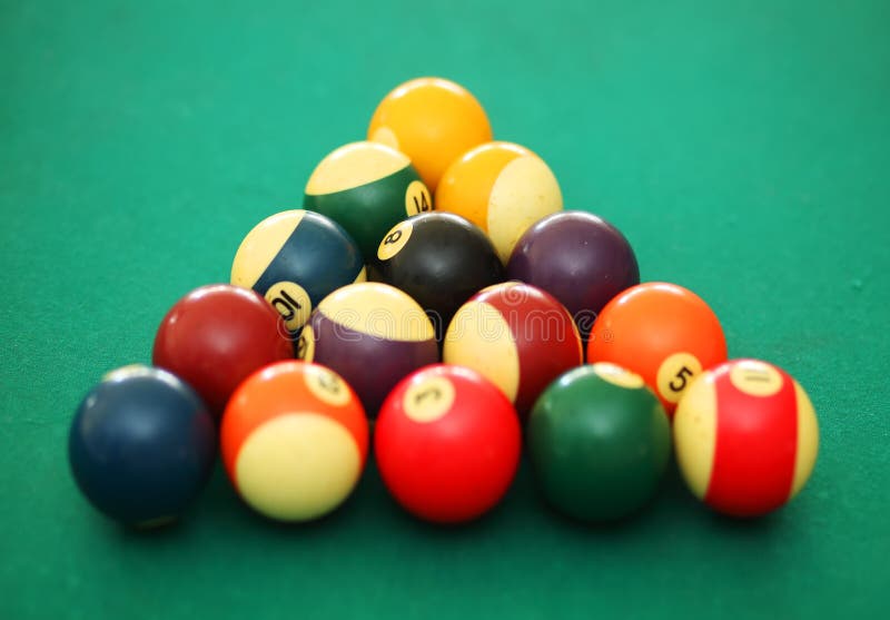 Billiard balls stock photo. Image of play, round, gamble - 110485198