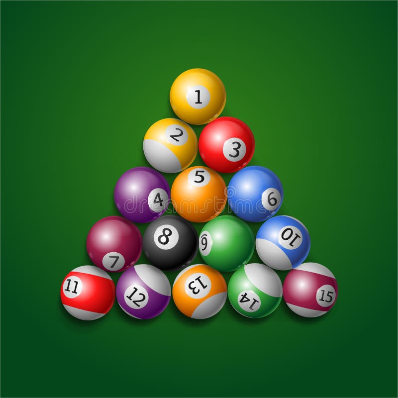 Billiard Balls. Vector stock vector. Illustration of play - 69323203