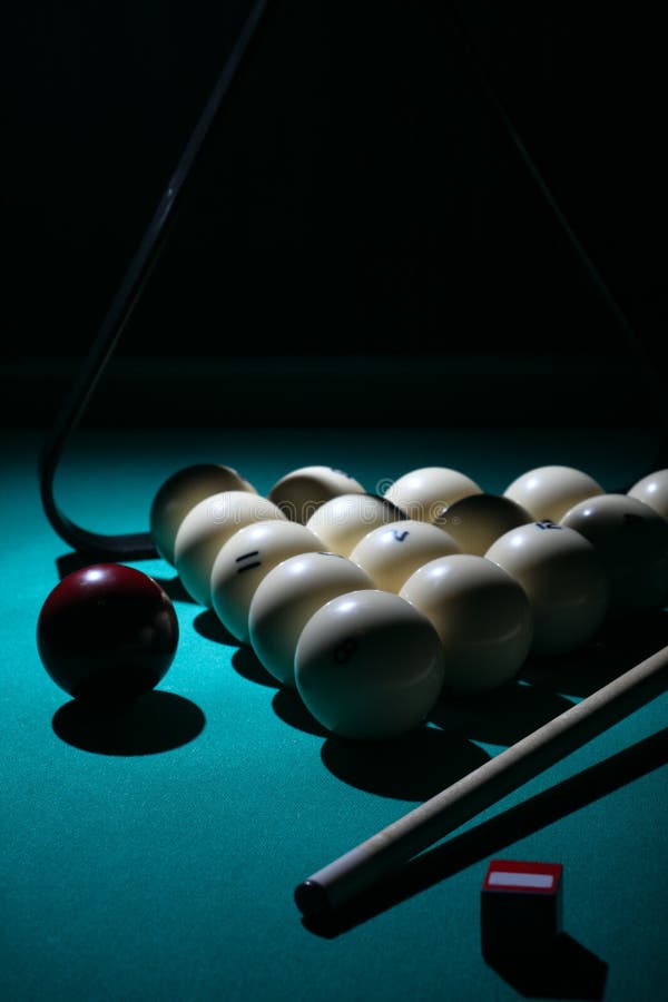 Billiard Concept. Floodlite. Stock Image - Image of billiards, billiard ...