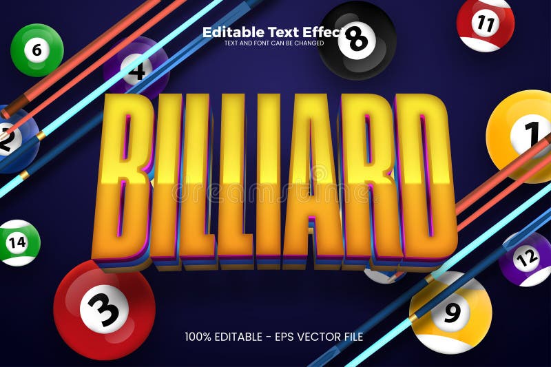 Billiard Dsign tex1 stock vector. Illustration of billiards - 337418889