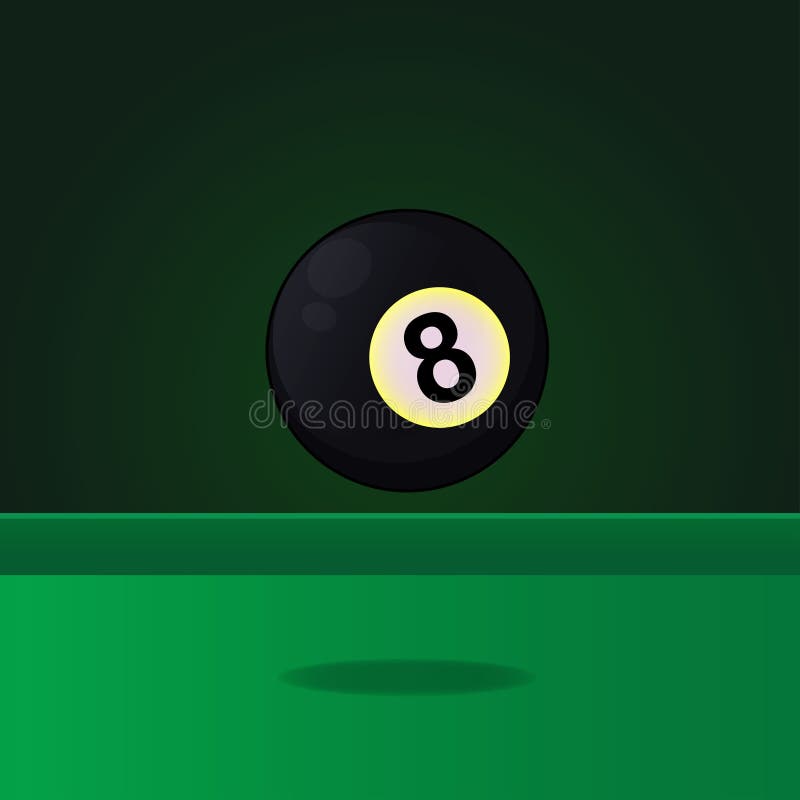 Billiard Eight Ball Design Vector Illustration, Sport Concept Stock ...