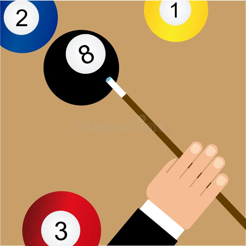 Billiard emblem stock illustration. Illustration of object - 50718152