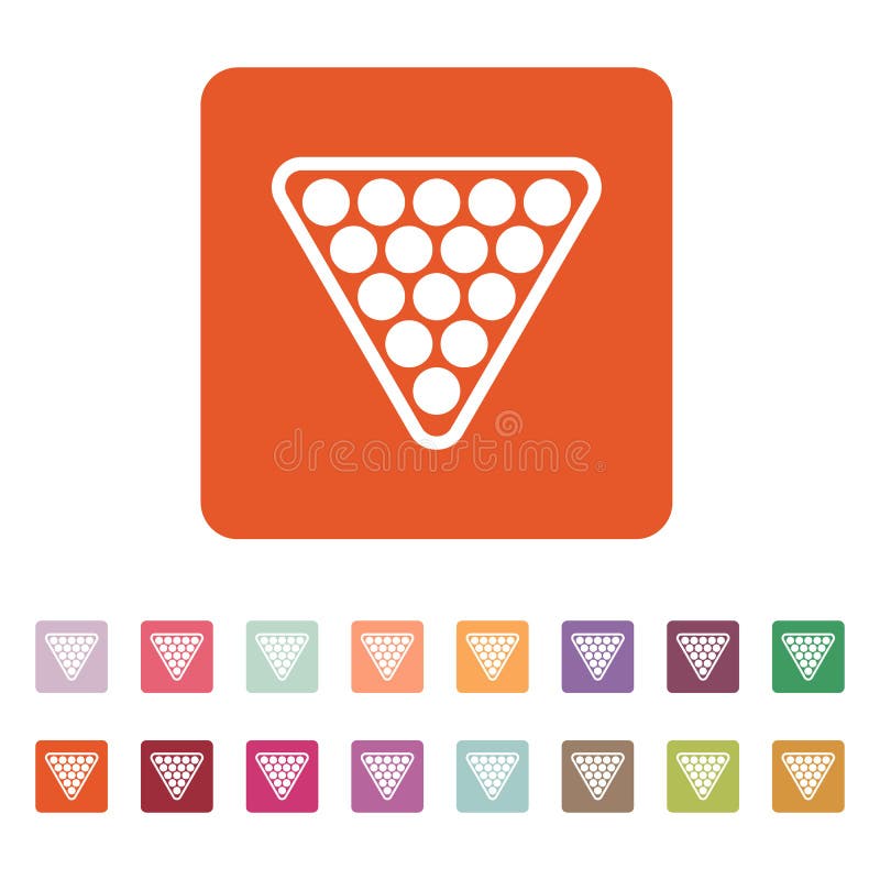 The Billiard Icon. Billiards Symbol. Flat Stock Illustration ...
