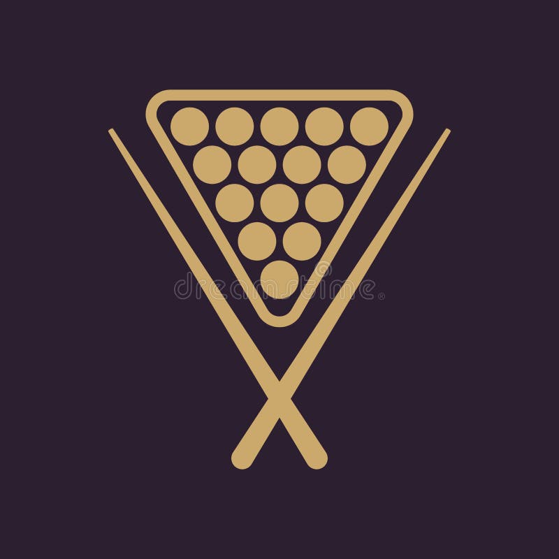The Billiard Icon. Game Symbol Stock Vector - Illustration of icon ...