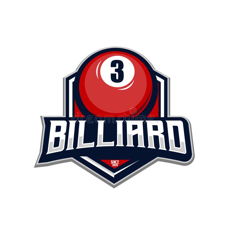 Billiard Logo Design for Sports Stock Vector - Illustration of ...