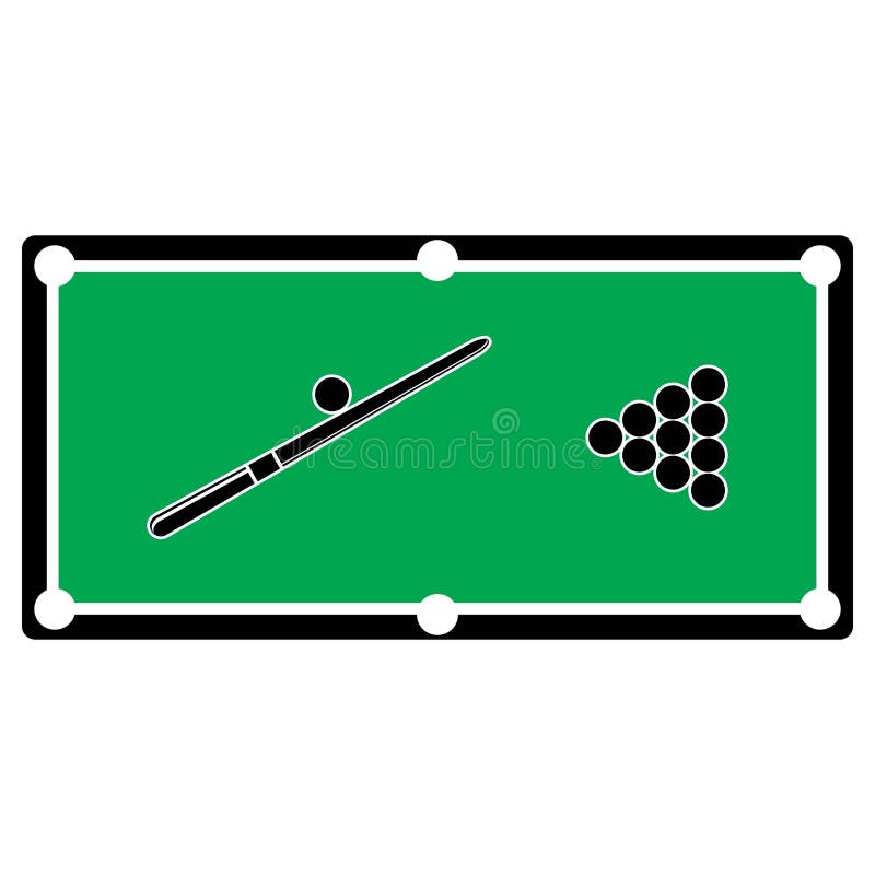 Billiard Logo Icon Vector Illustration Template Design Stock Vector ...