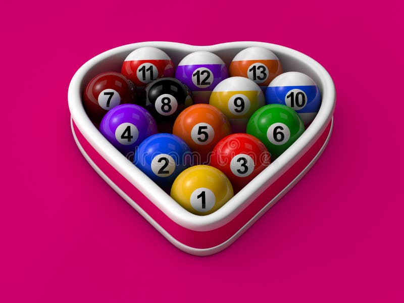 Billiard love stock photo. Image of abstract, black, love - 37664422