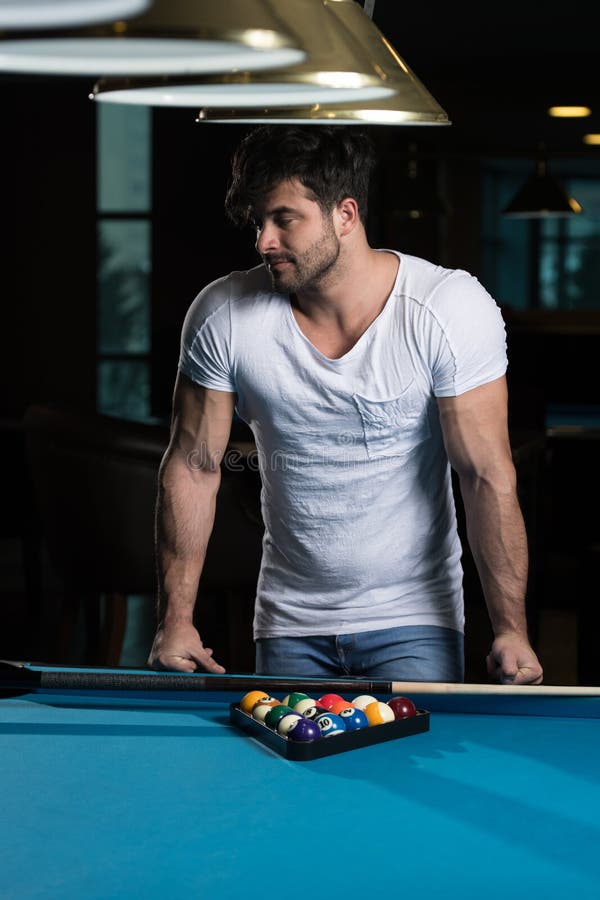 The Billiard Player stock photo. Image of person, competition - 113227290
