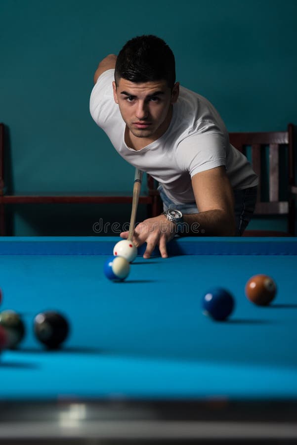 The Billiard Player stock image. Image of activity, person - 37770399