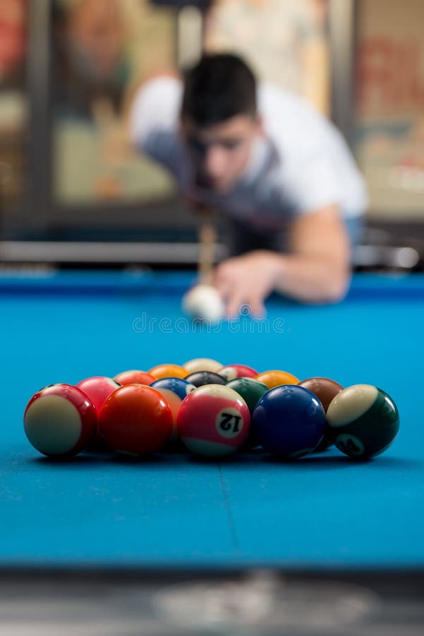 The Billiard Player stock photo. Image of hall, ball - 37798148